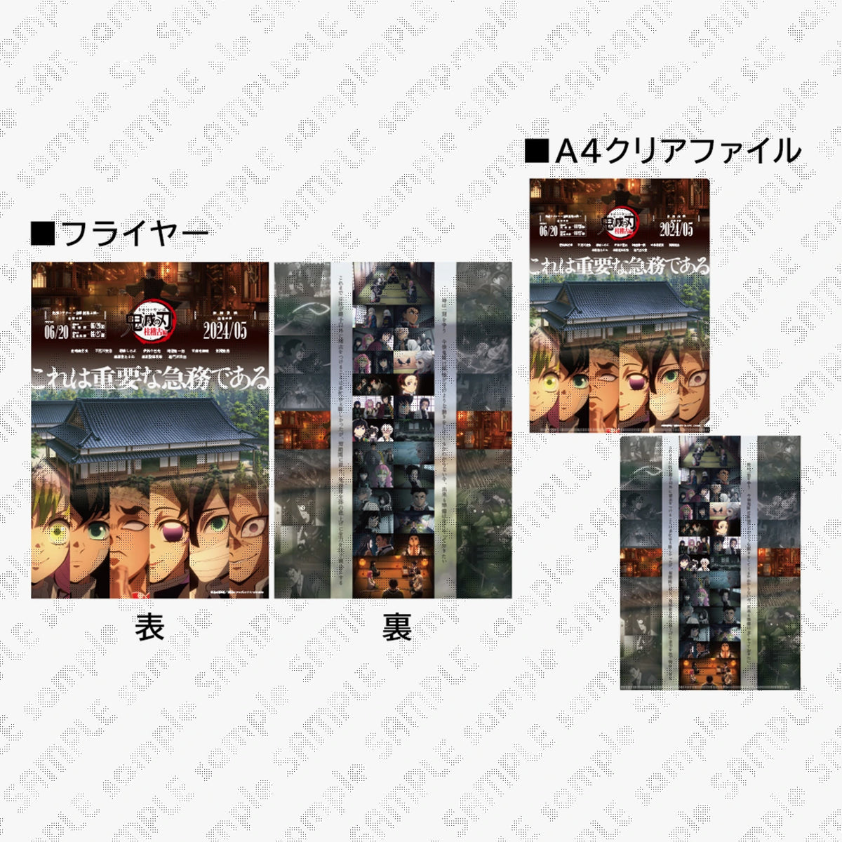 Character Flyer & File Folder Set(Mystery Pack) Hashira Training Arc,