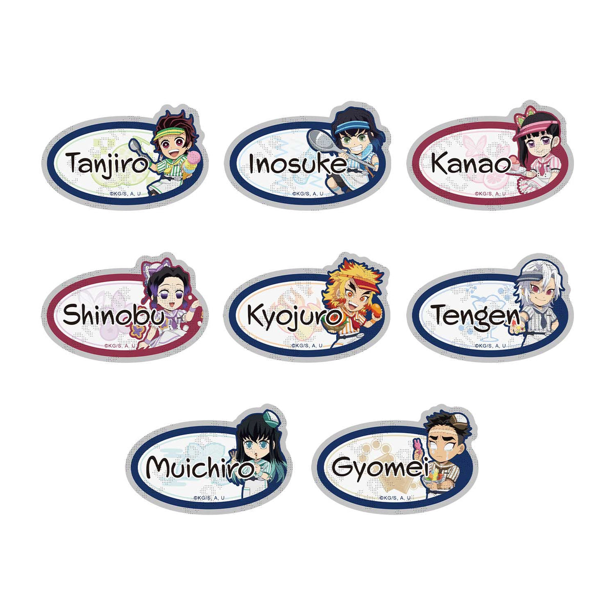 Demon Slayer -Kimetsu no Yaiba- Icecream Cafe 2023 Name Tag B (Mystery