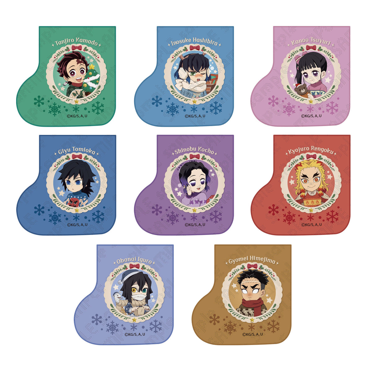 Demon Slayer -Kimetsu no Yaiba- Christmas 2023, Sock Shaped Coaster A
