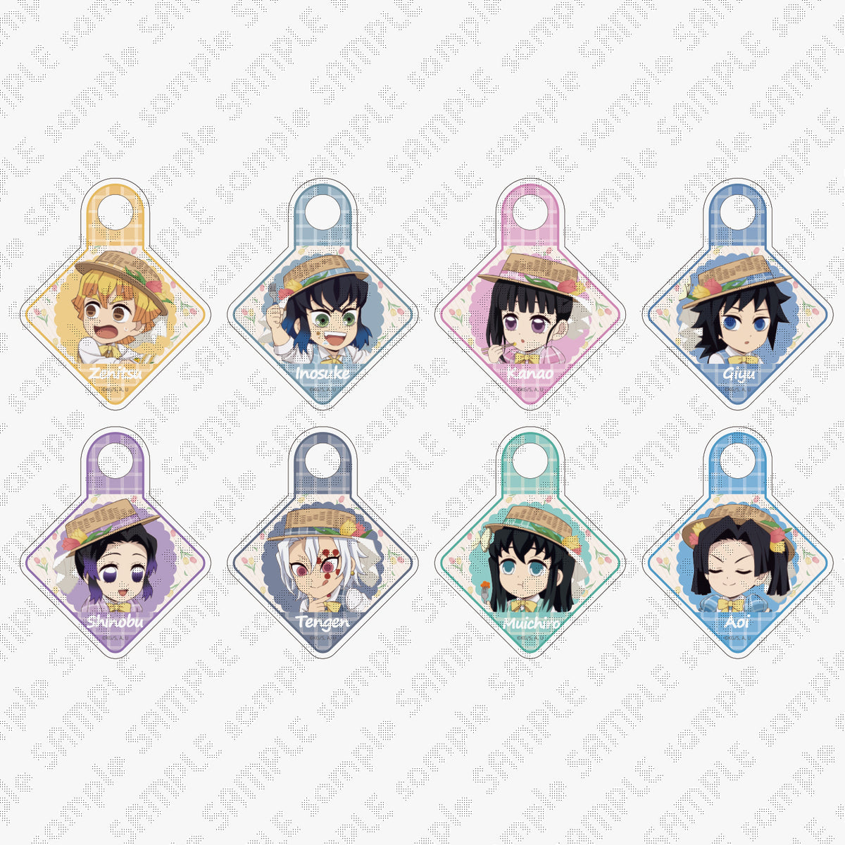 Demon Slayer -Kimetsu no Yaiba-, Picnic Event Part 2, Straw Tag Set