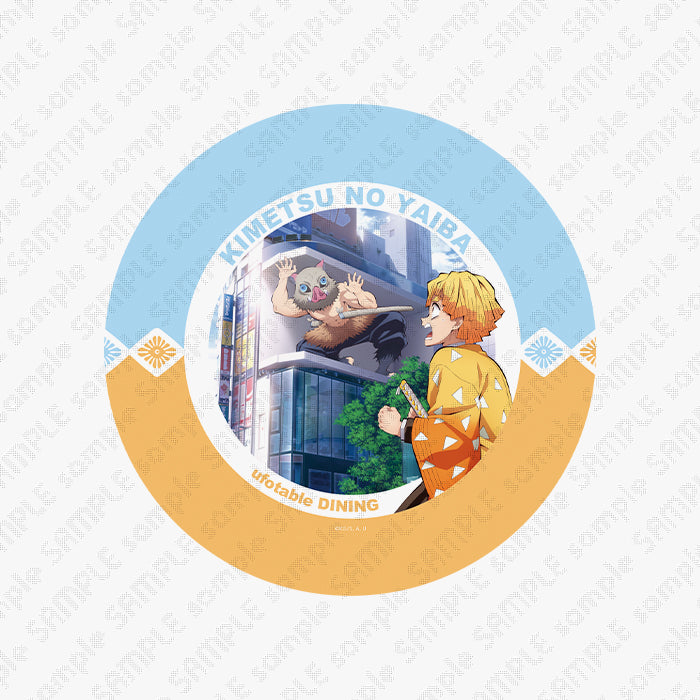 Melamine Dinner Plate, Zenitsu Agatsuma & Inosuke Hashibira